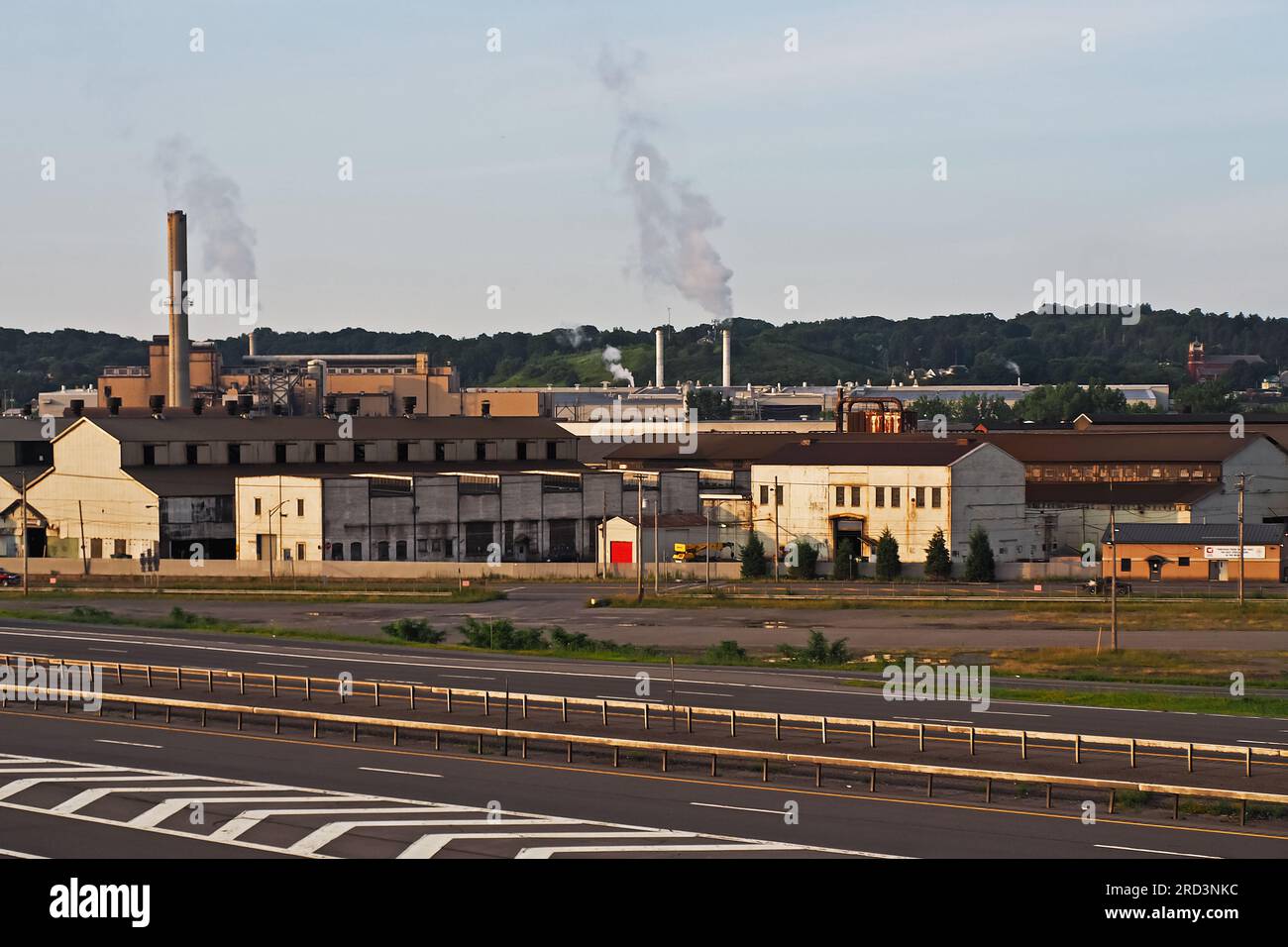 Solvay, New York, USA. July 15, 2023.View of the former Allied Chemical ...