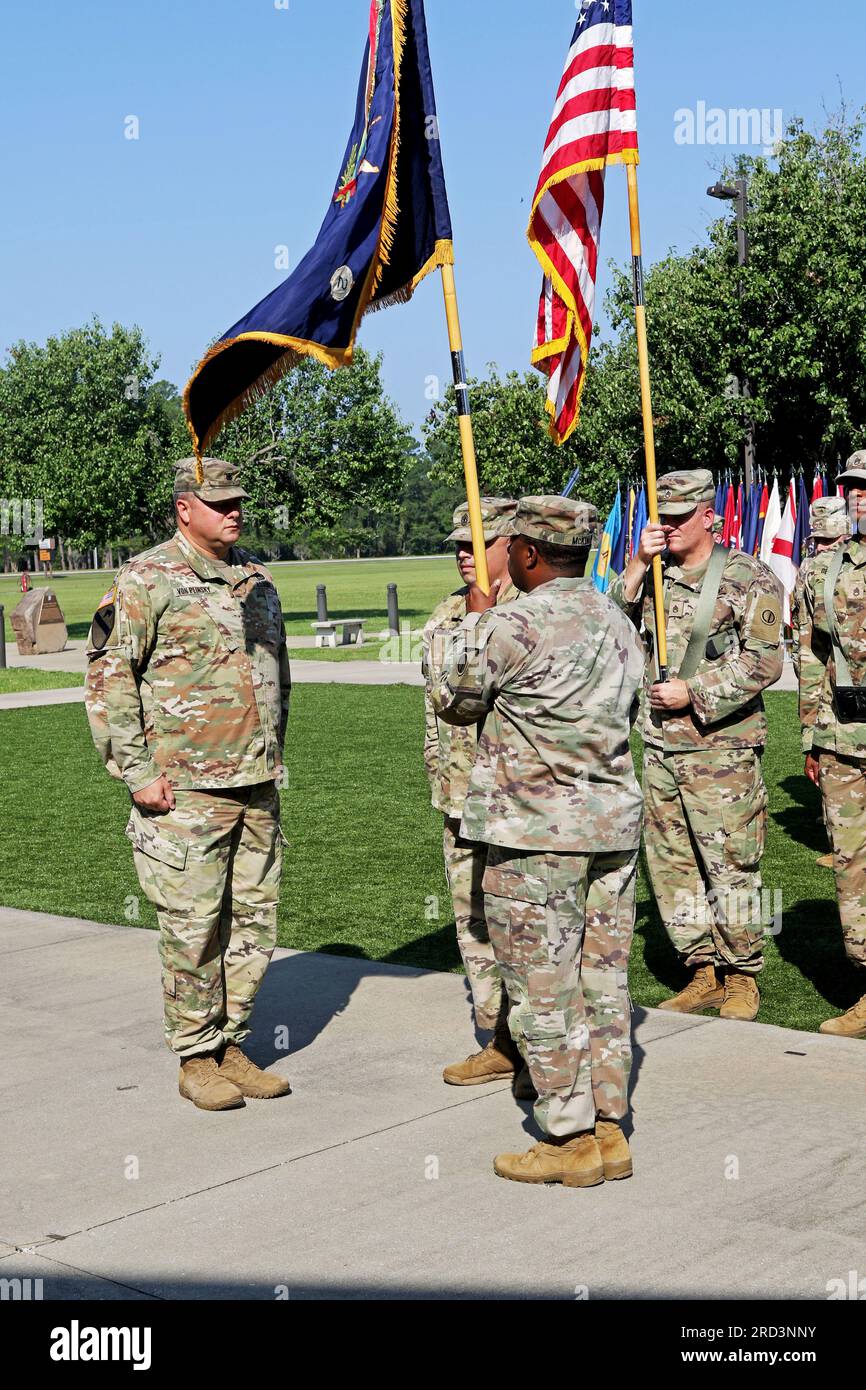 Command Sgt. Maj. Andre McKinley, assigned to the 2nd Battalion, 347th ...