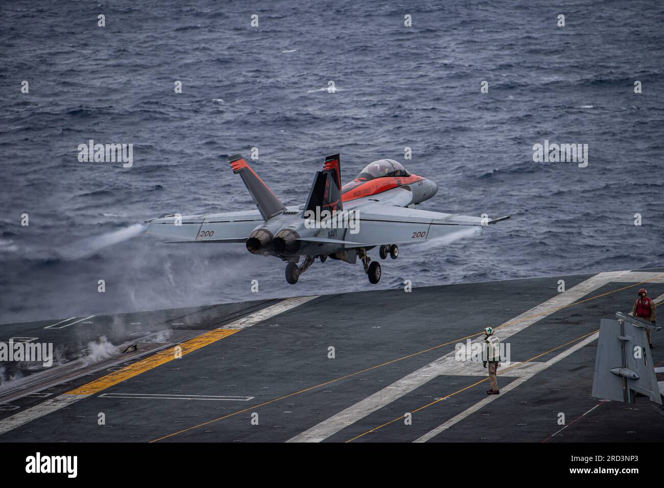 230627-N-MH015-1268 PACIFIC OCEAN (June 27, 2023) An F/A-18E Super Hornet from the “Kestrels” of ...