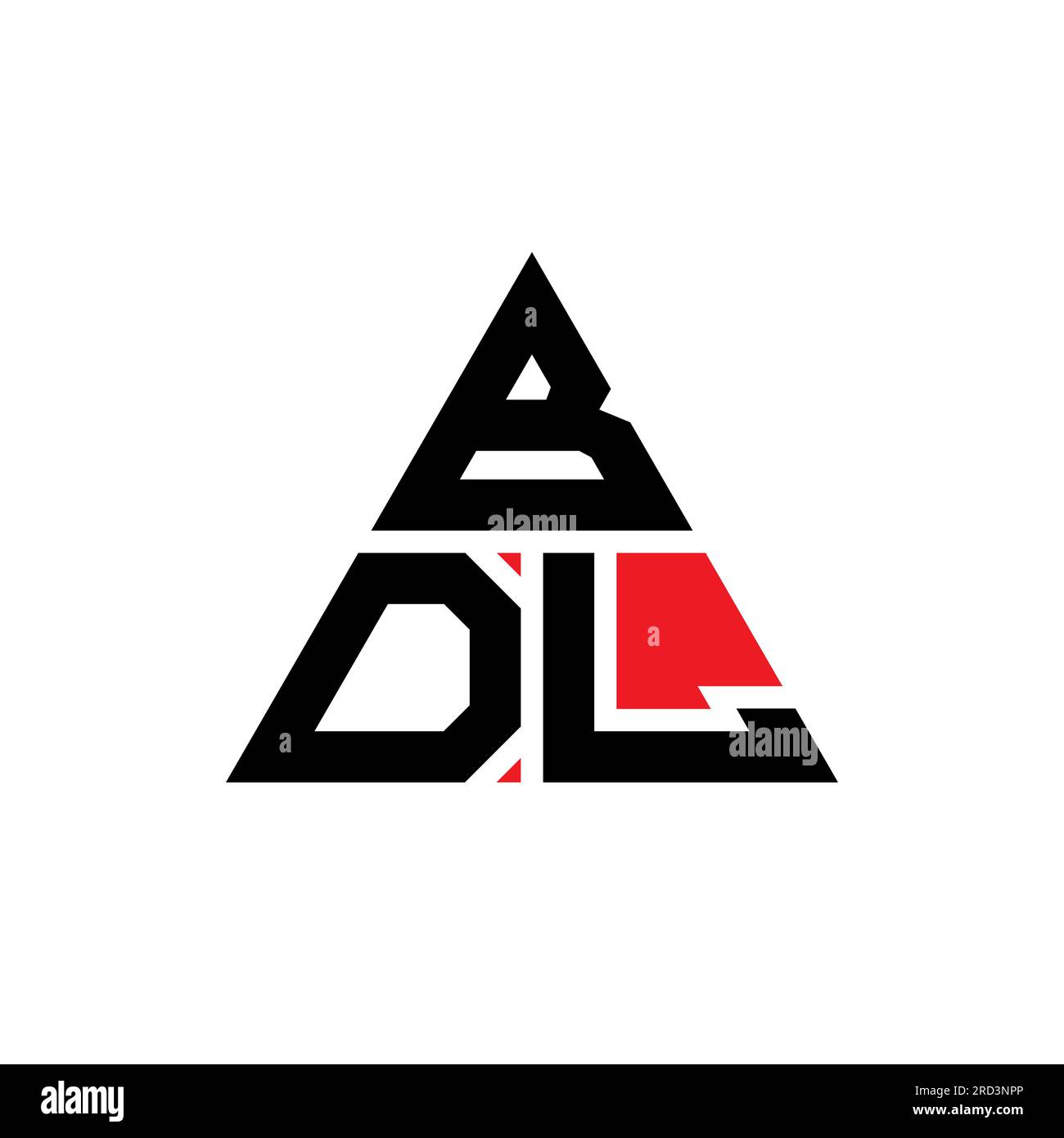 BDL triangle letter logo design with triangle shape. BDL triangle logo ...