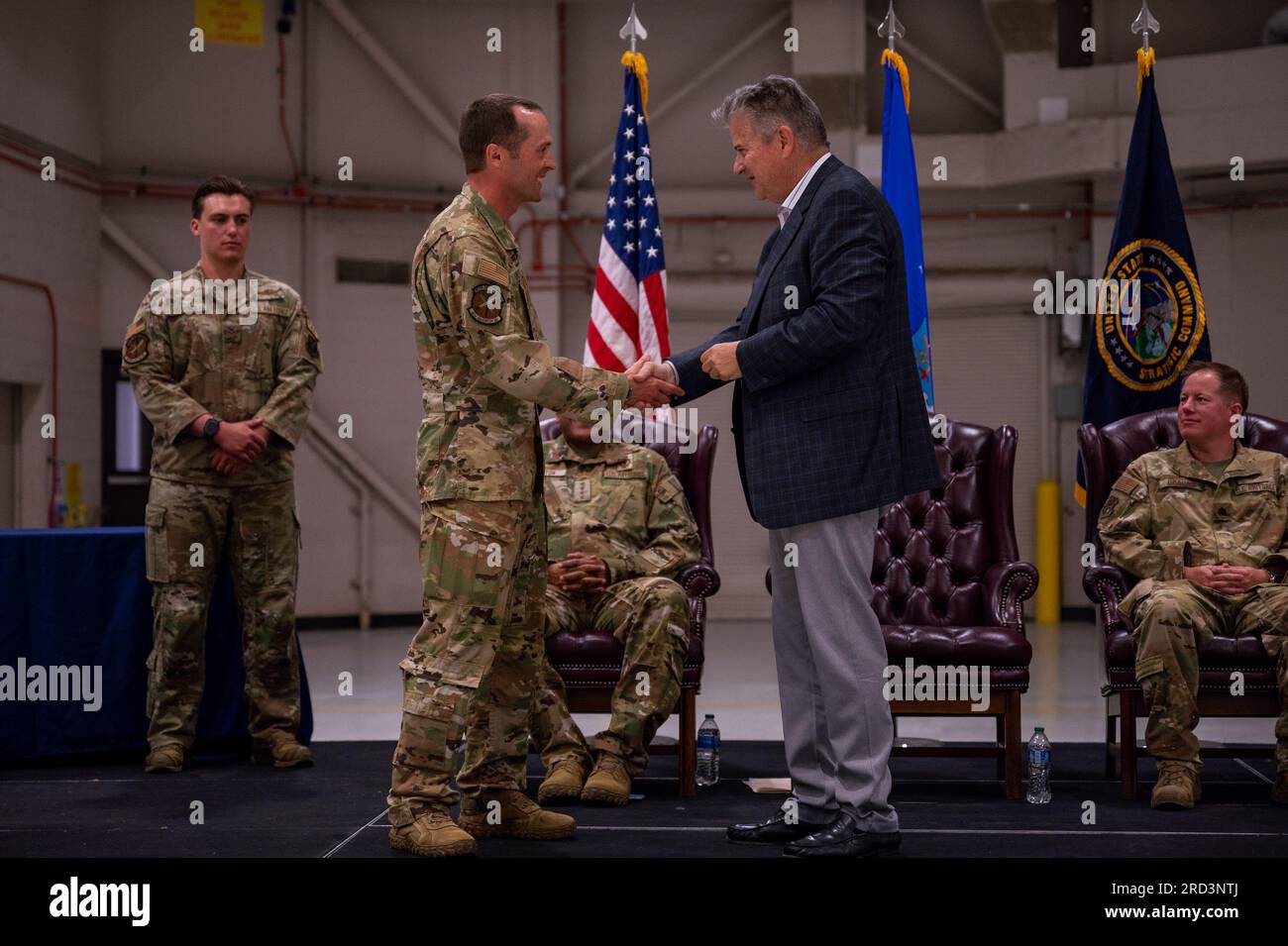 Lt. Col. Kenneth Green, 40th Helicopter Squadron commander, and Mr ...