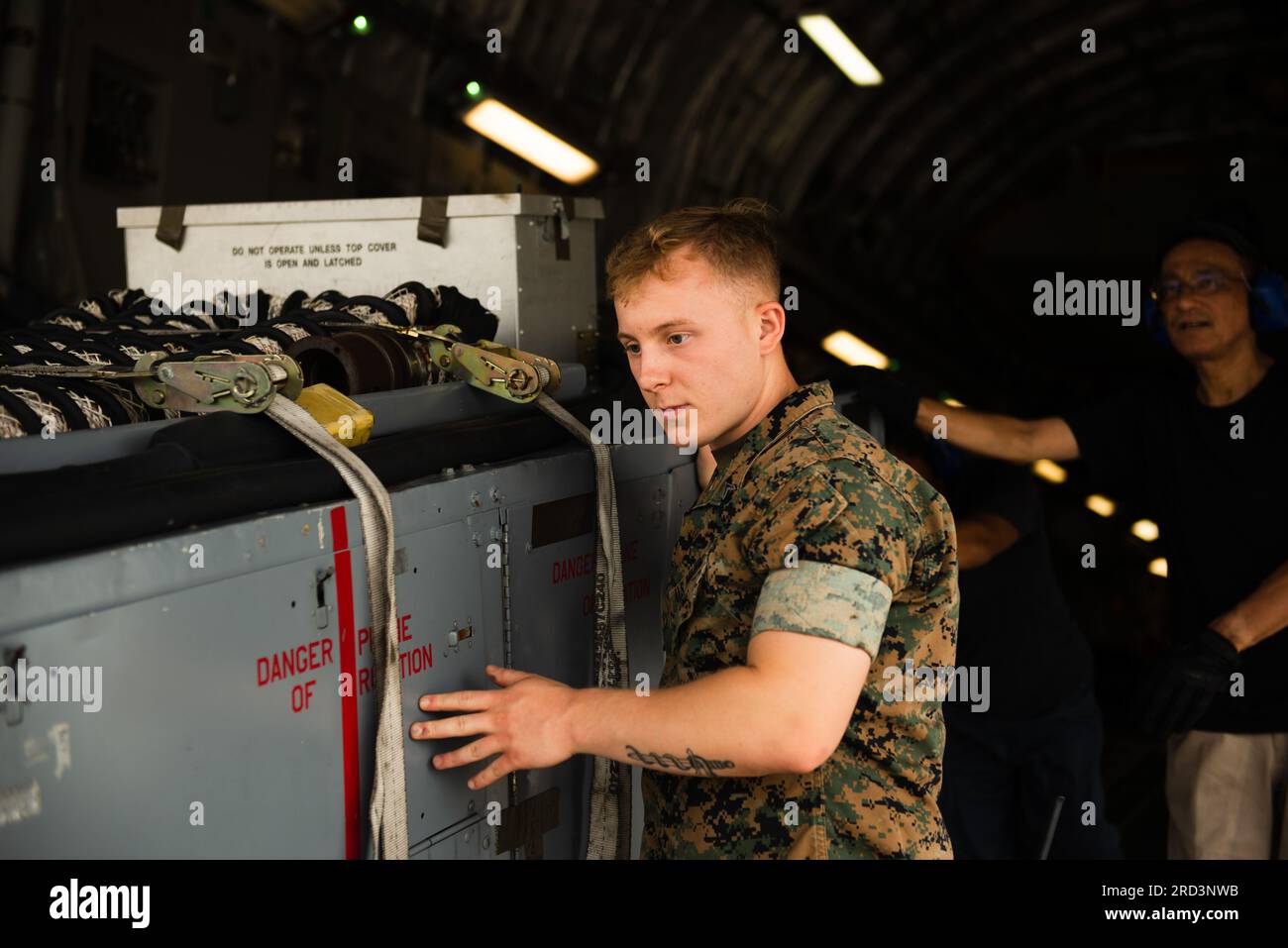 U.S. Marine Corps Cpl. Andrew Williams, assigned to Headquarters and ...