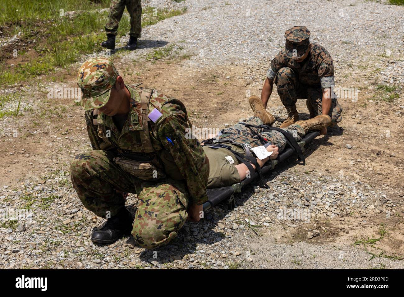 U.S. Navy Hospital Corpsman 1st Class RamonJacob Harina, right, a ...
