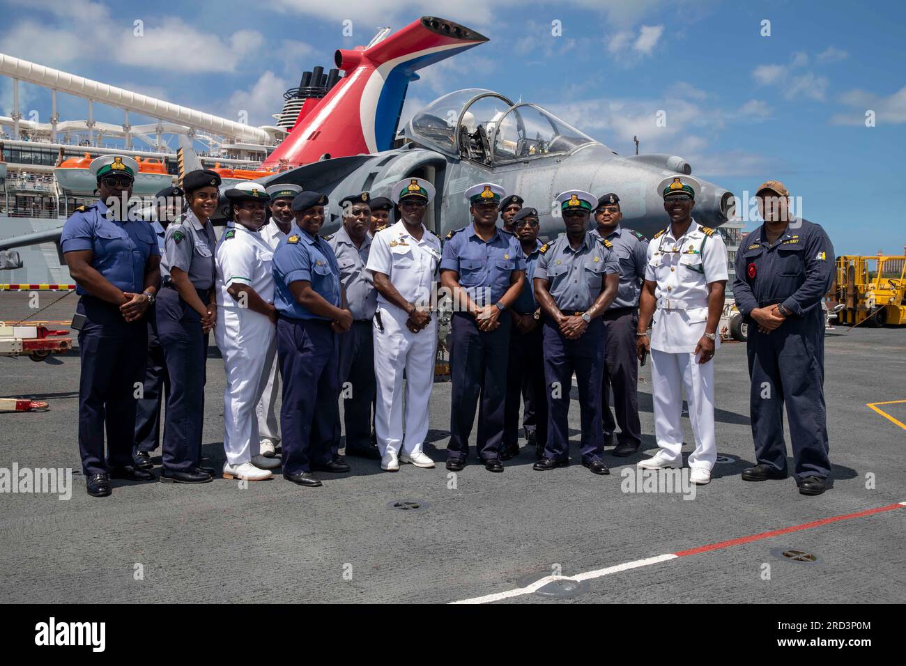 NASSAU, The Bahamas (June 28, 2023) Lt.jg. Victor Cooper gives a tour ...