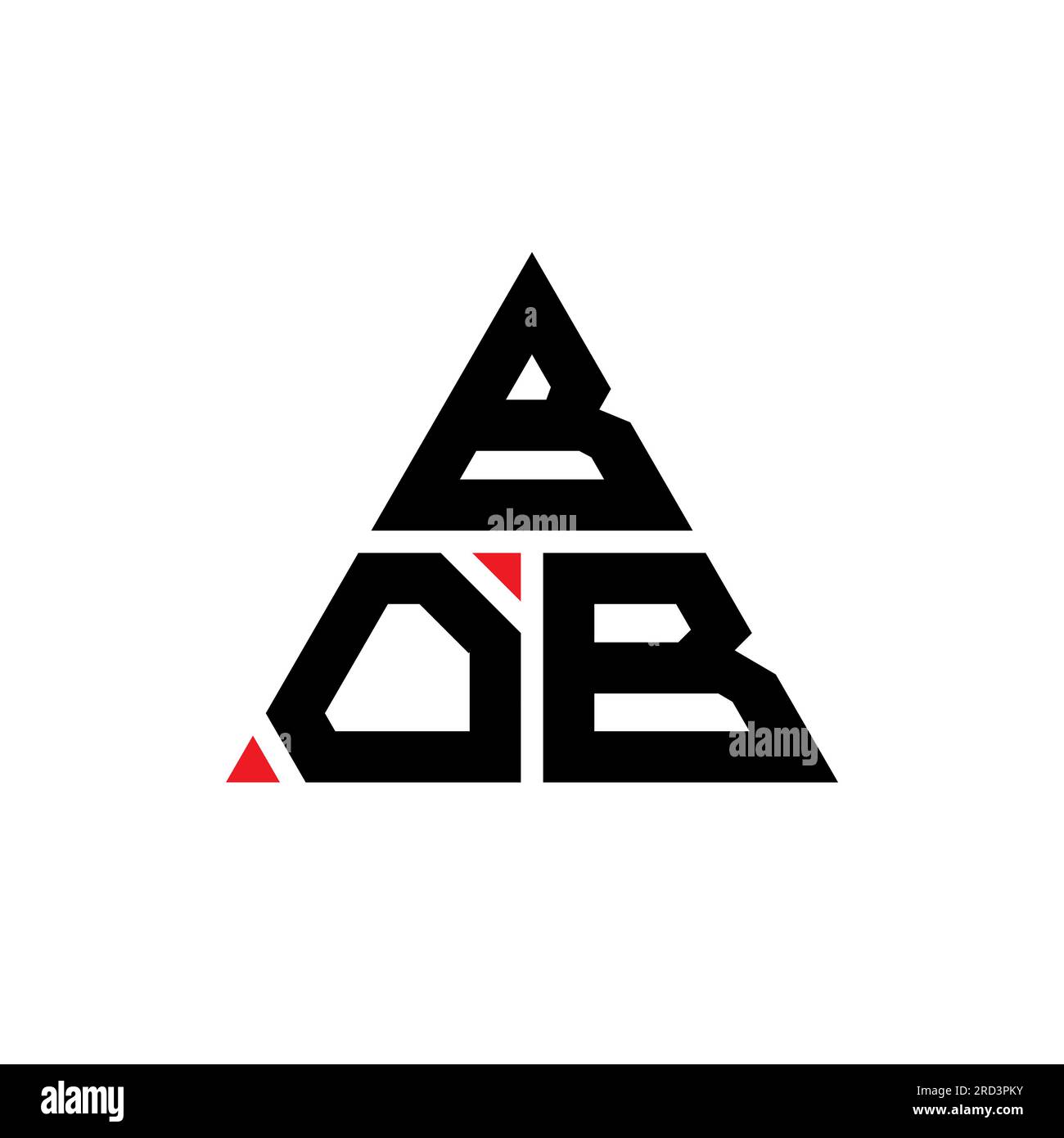Bob Triangle Letter Logo Design With Triangle Shape Bob Triangle Logo Design Monogram Bob