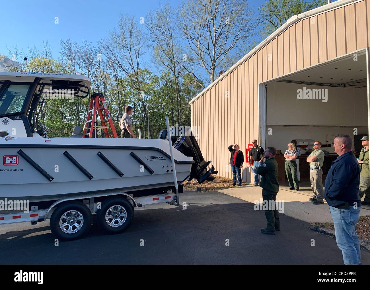Lake Cumberland Park Ranger Dylan Norton conducts a safety meeting with ...