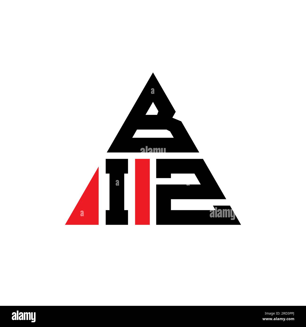 BIZ triangle letter logo design with triangle shape. BIZ triangle logo ...