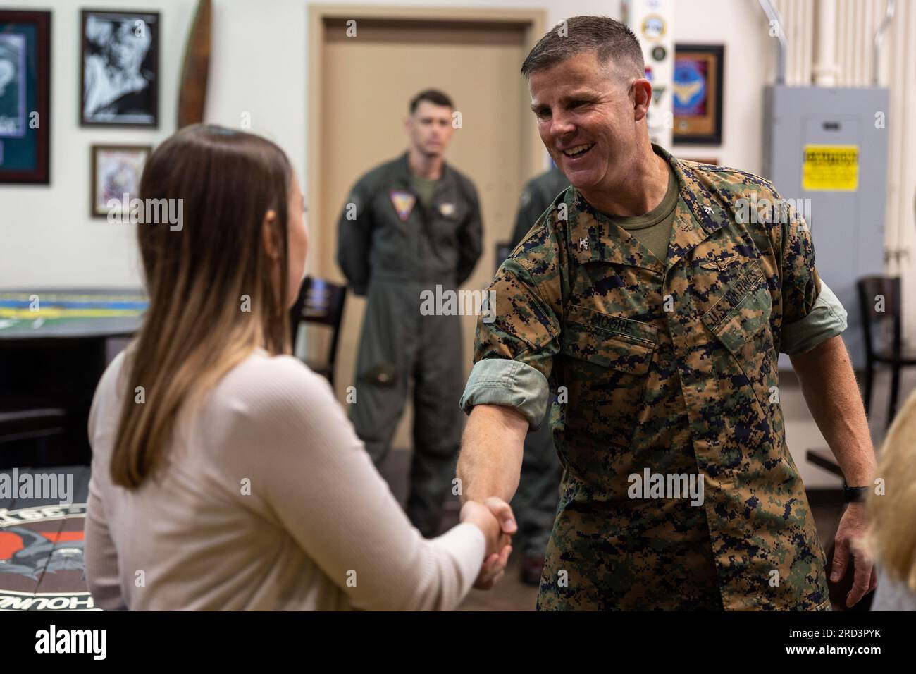 U.S. Marine Corps Col. David Moore, the commanding officer of Marine Corps Air Station (MCAS ...