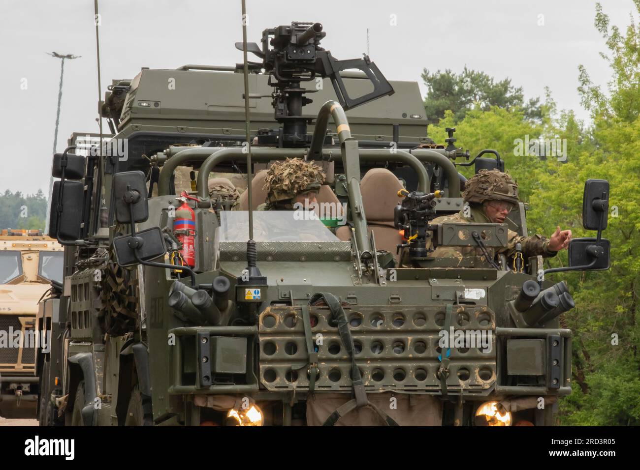 (From left) British army Tpr. Archie Goodwin and Cpl. Nathan Bailey ...