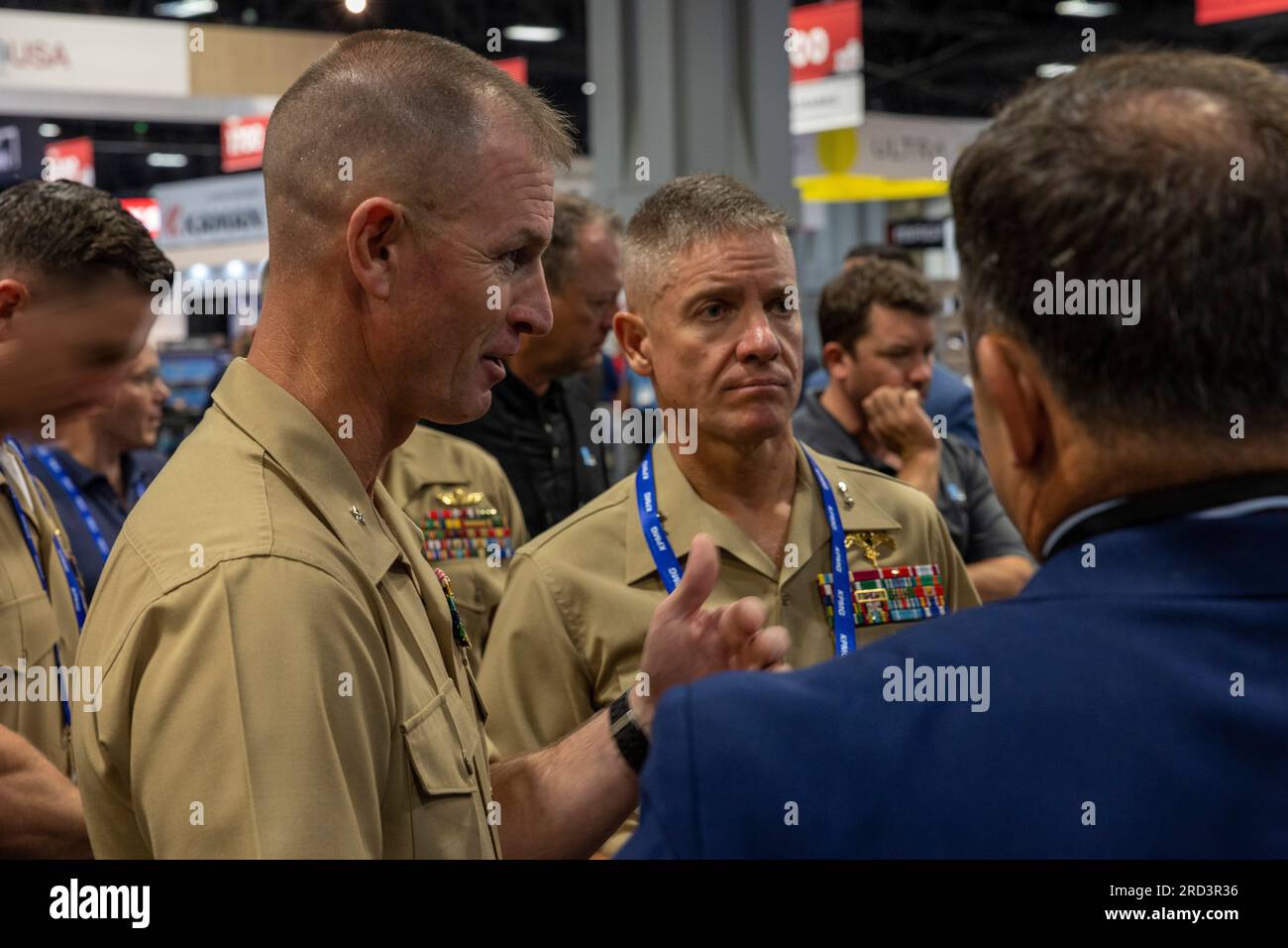 Brig. Gen. Kyle Ellison (left), commanding general, Marine Corps ...