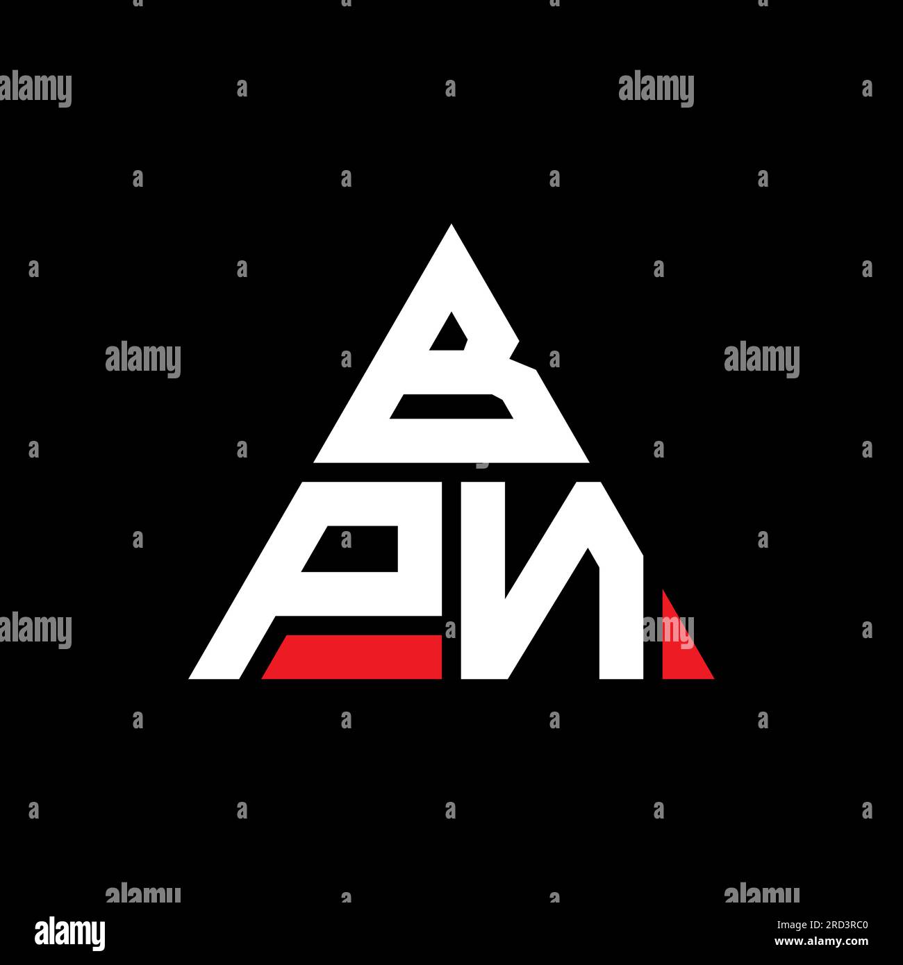 BPN triangle letter logo design with triangle shape. BPN triangle logo design monogram. BPN ...
