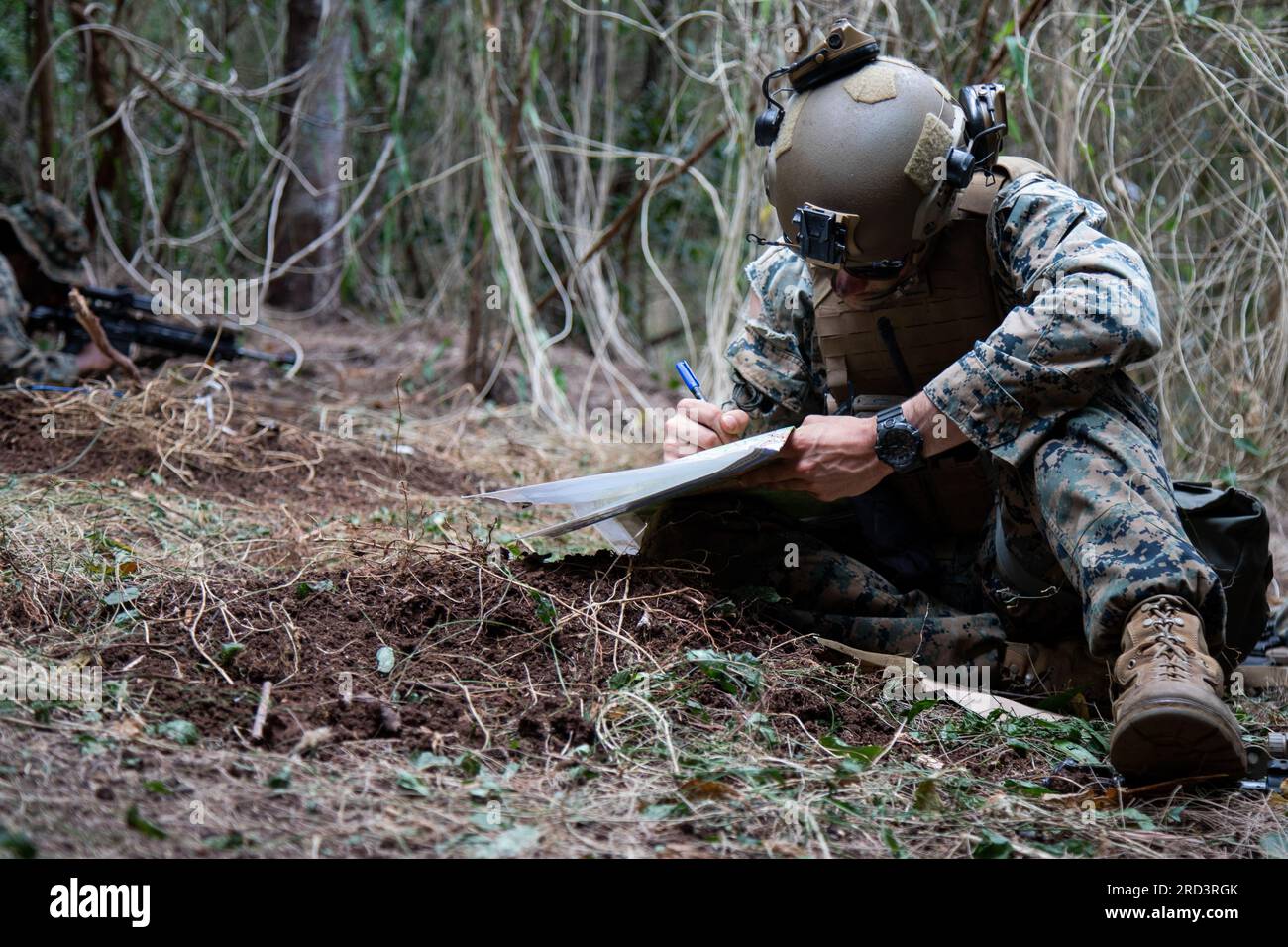 A U.S. Marine with Advanced Infantry Training Battalion, School of ...
