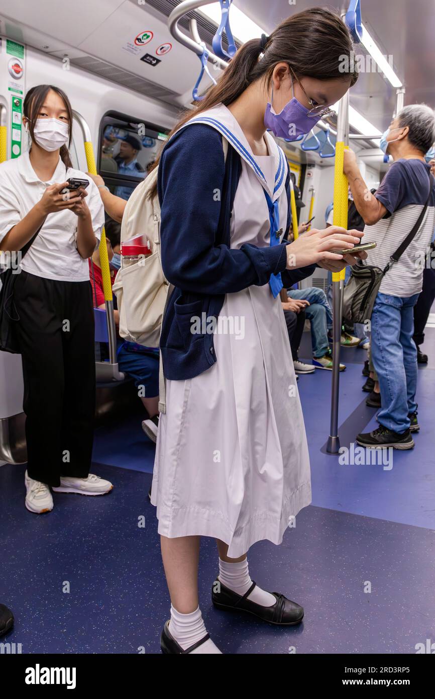 Hong kong school girl hi-res stock photography and images - Alamy