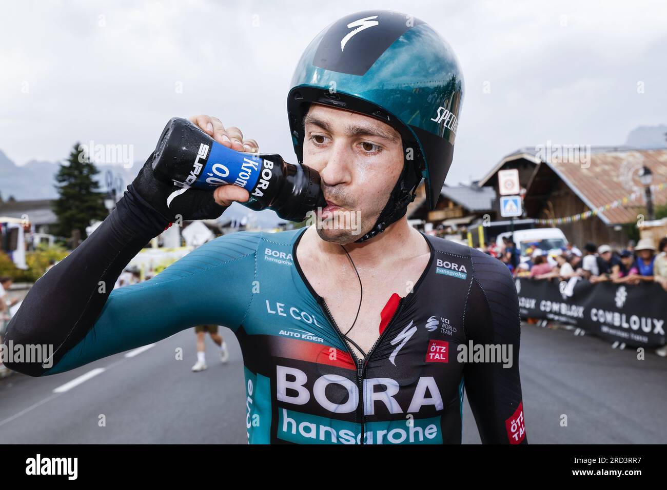 Combloux, France. 18th July, 2023. Australian Jai Hindley of Bora ...