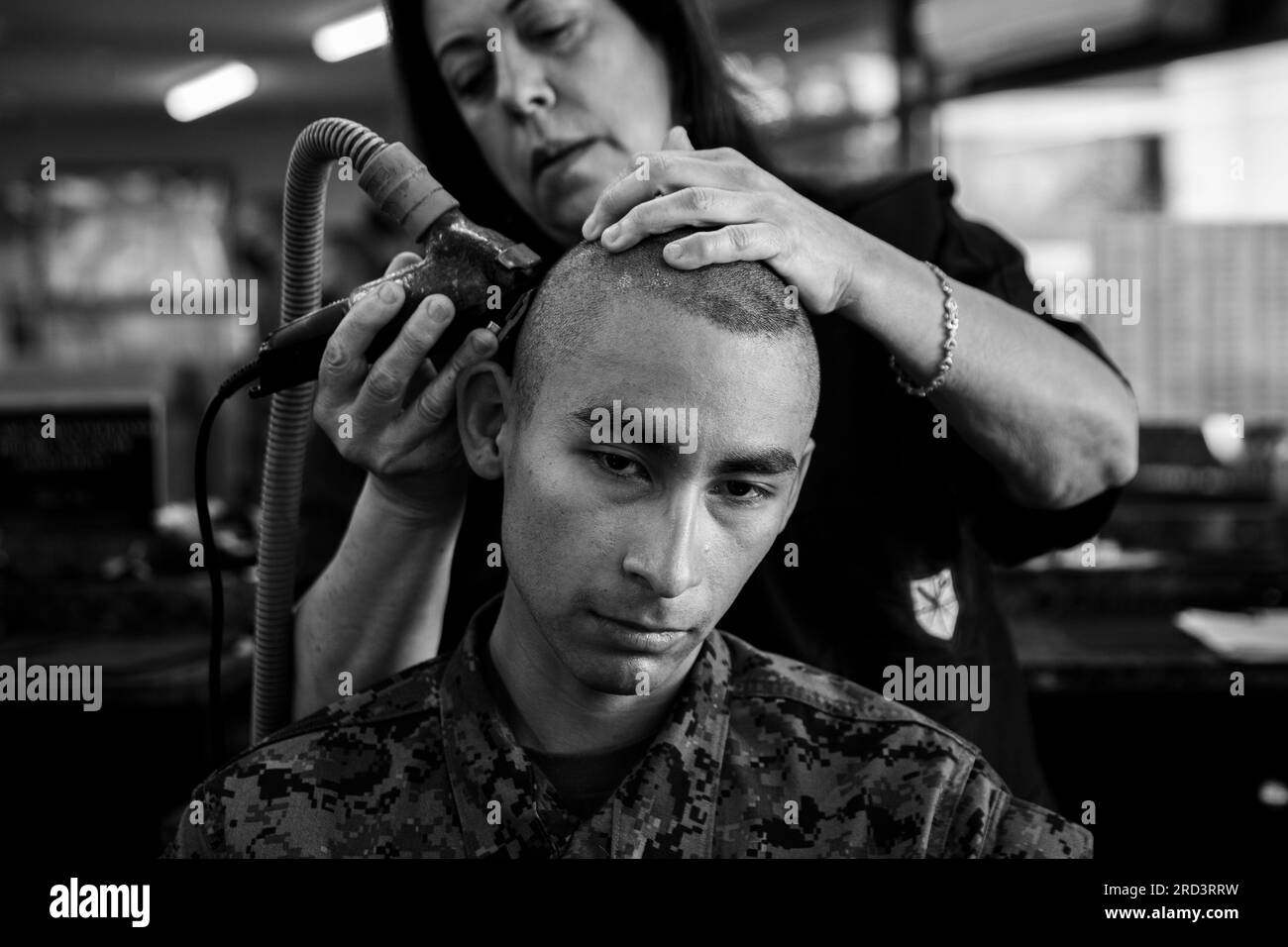 U.S. Marine Corps recruit Angel Onofre Jr., with Fox Company, 2nd ...