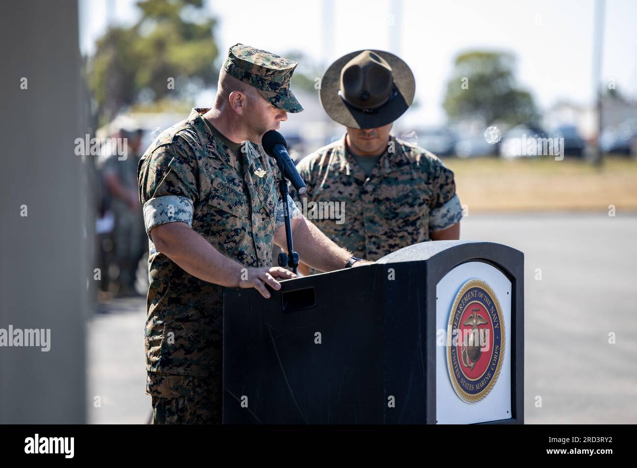 U.S. Navy Lt. Joseph Costephens, a chaplain with 1st Battalion, 5th ...