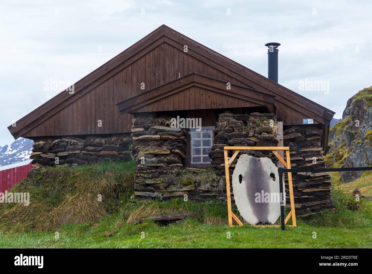 The Turf House peat house built in 1993 reconstructed in Sisimiut ...