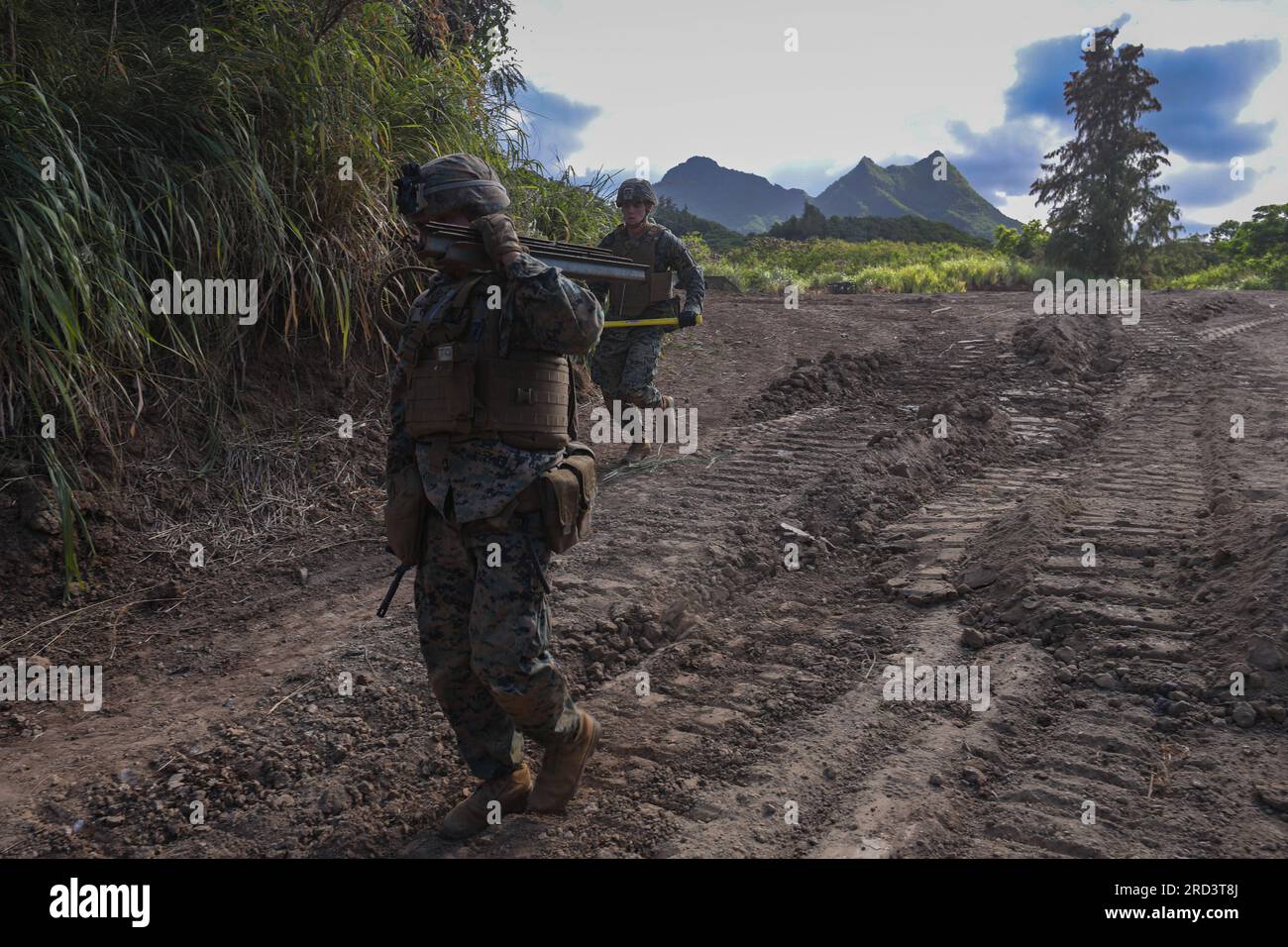 U.S. Marine Corps combat engineers with Marine Wing Support Squadron ...
