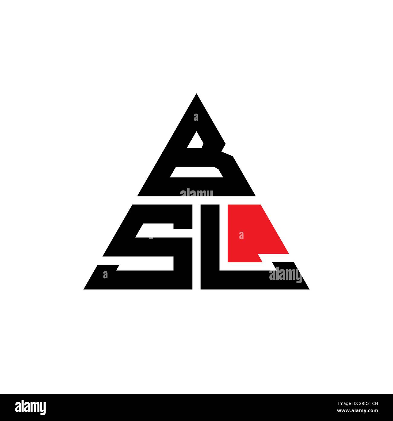 BSL triangle letter logo design with triangle shape. BSL triangle logo ...