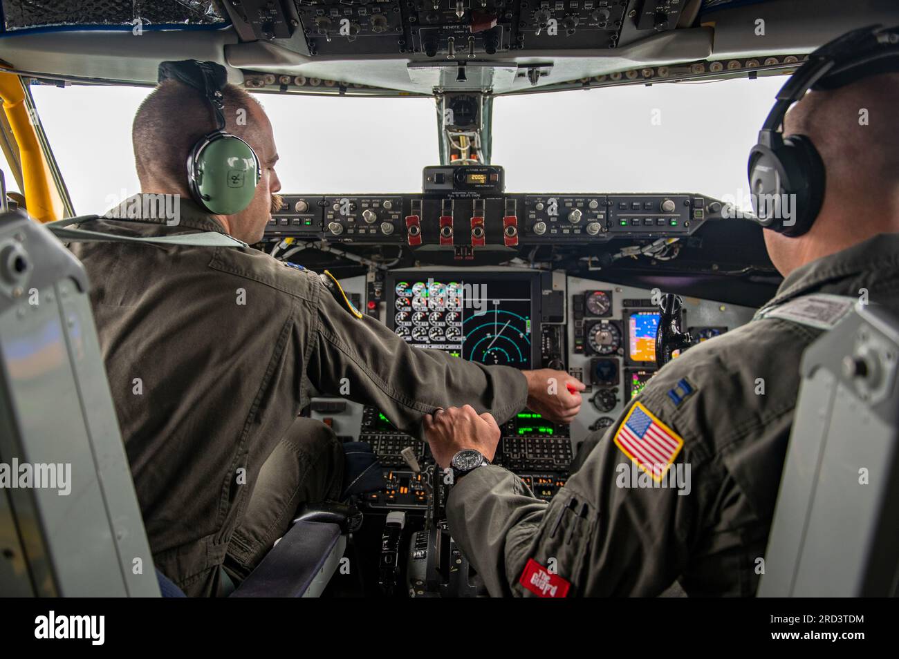 U.S. Air Force Capt. Andrew Smithhisler (left) and Capt. Thomas Wharton ...