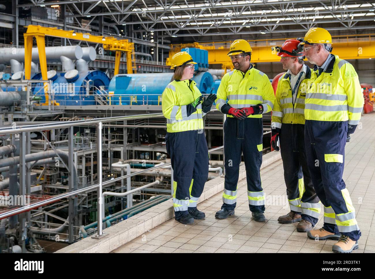 First Minister Humza Yousaf with the head of corporate affairs Helen ...