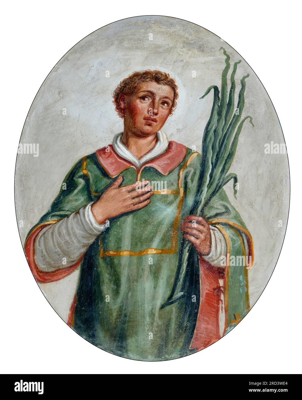 S.Stefano - affresco - pittore bergamasco del XVIII secolo - Gromo (Bg ...