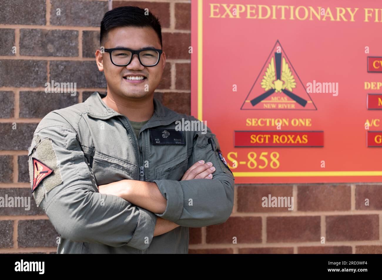 U.S. Marine Corps Sgt. Amiel D. Roxas, station captain with Crash Fire ...