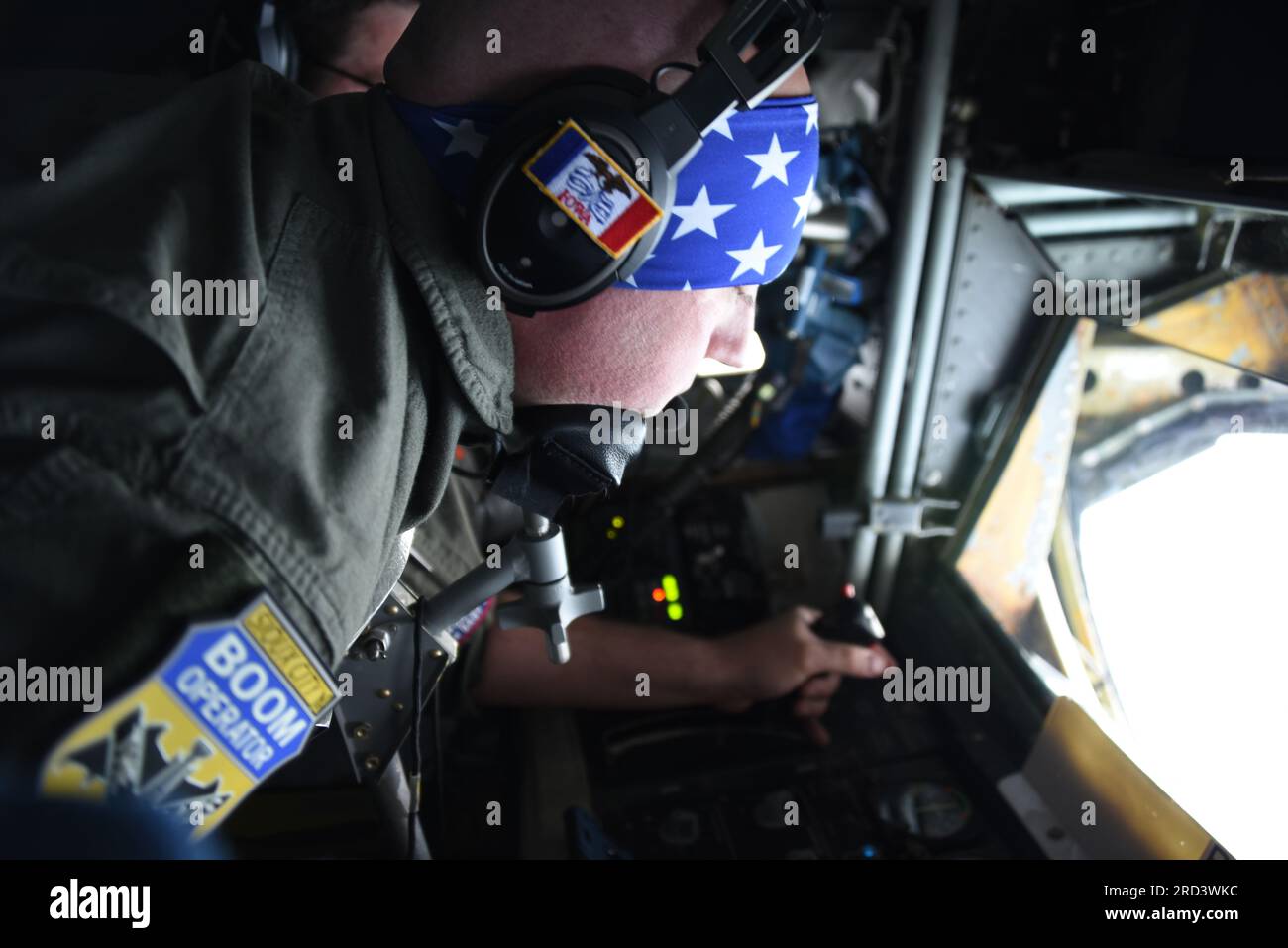 Technical Sgt. Cory Corcoran a KC-135 Boom Operator with the Iowa Air ...