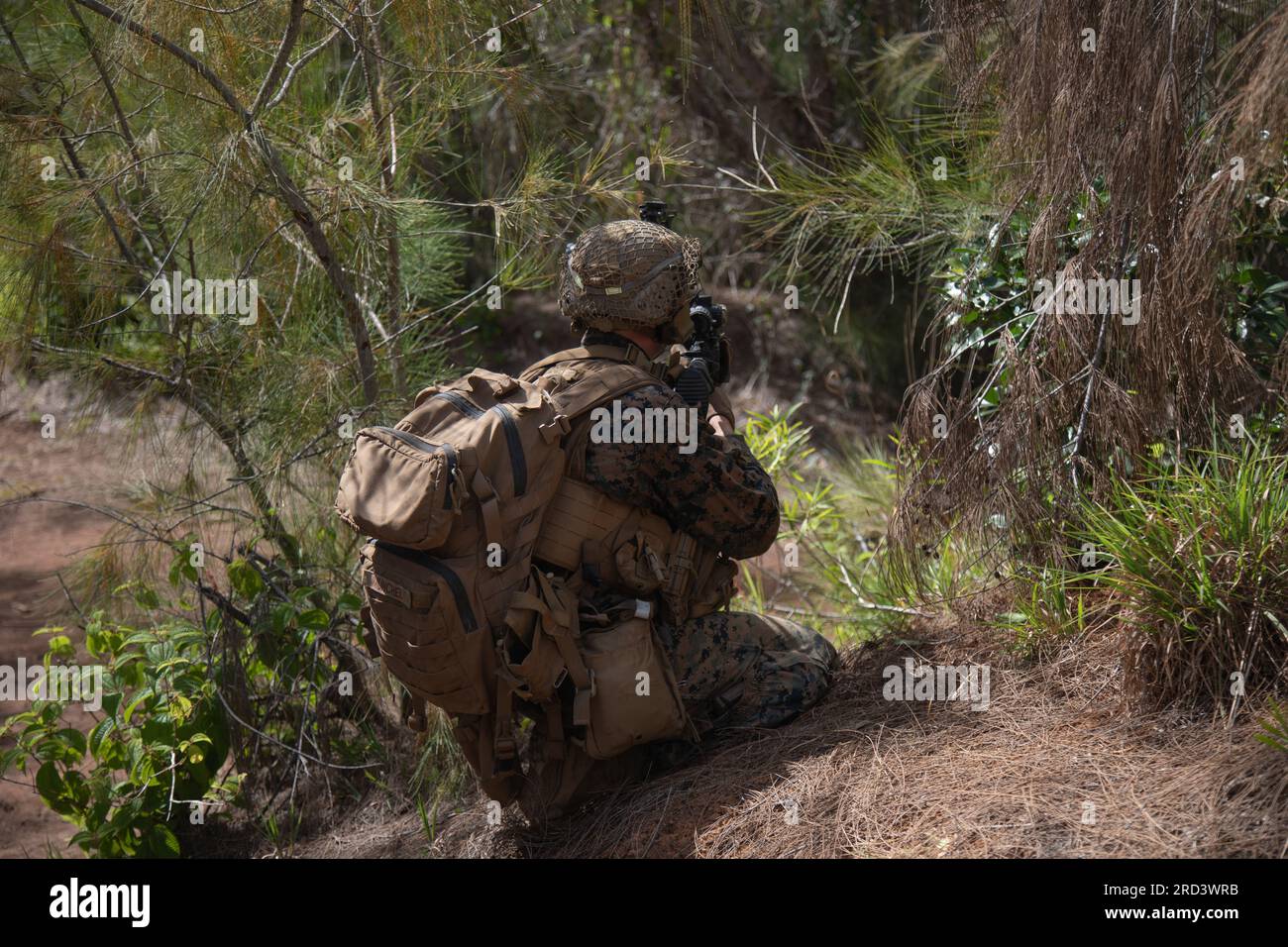 U.S. Marine Corps Lance Cpl. Carsen Munchel, a student in the Advanced ...