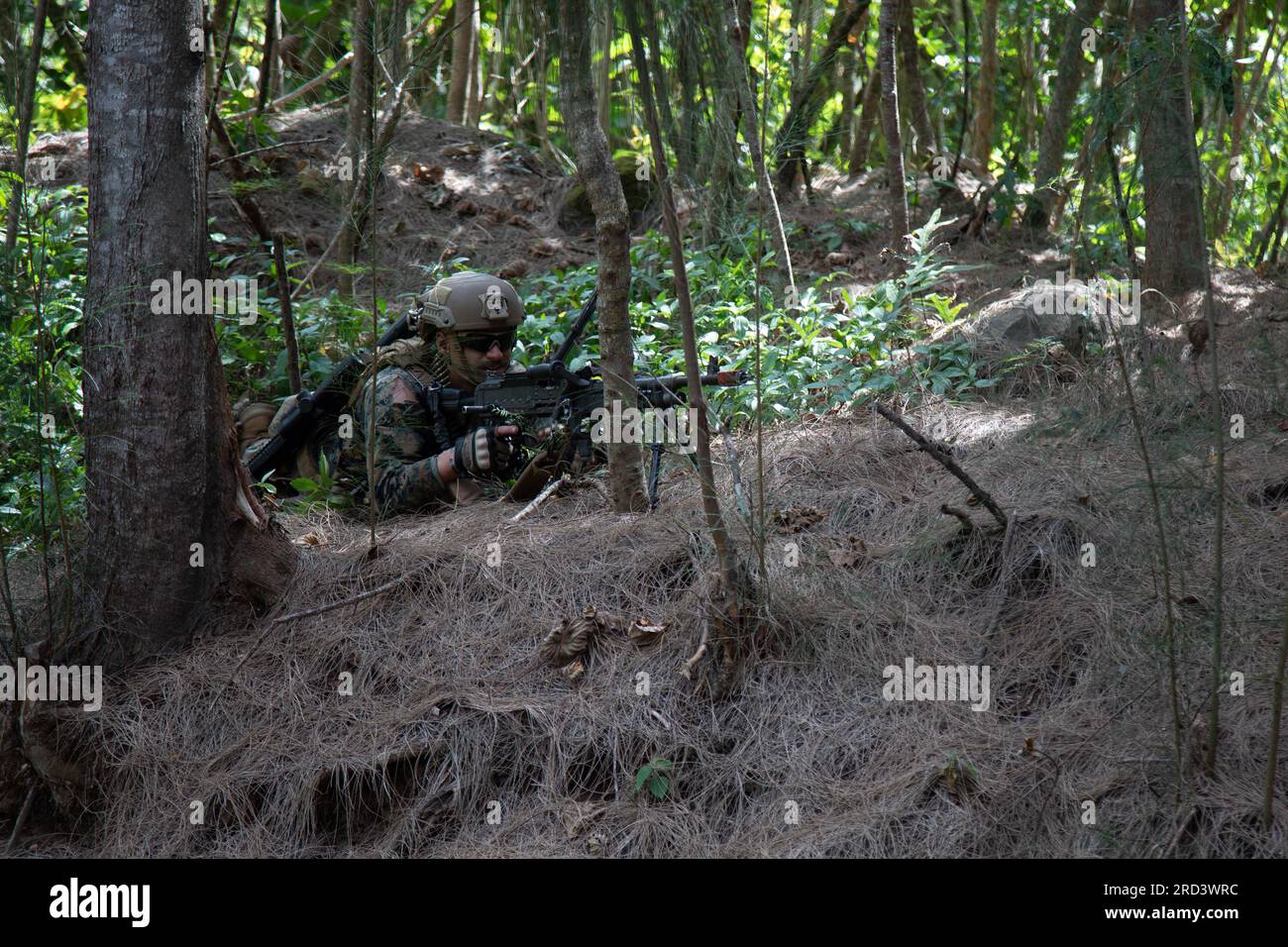 A U.S. Marine with Advanced Infantry Training Battalion, School of ...