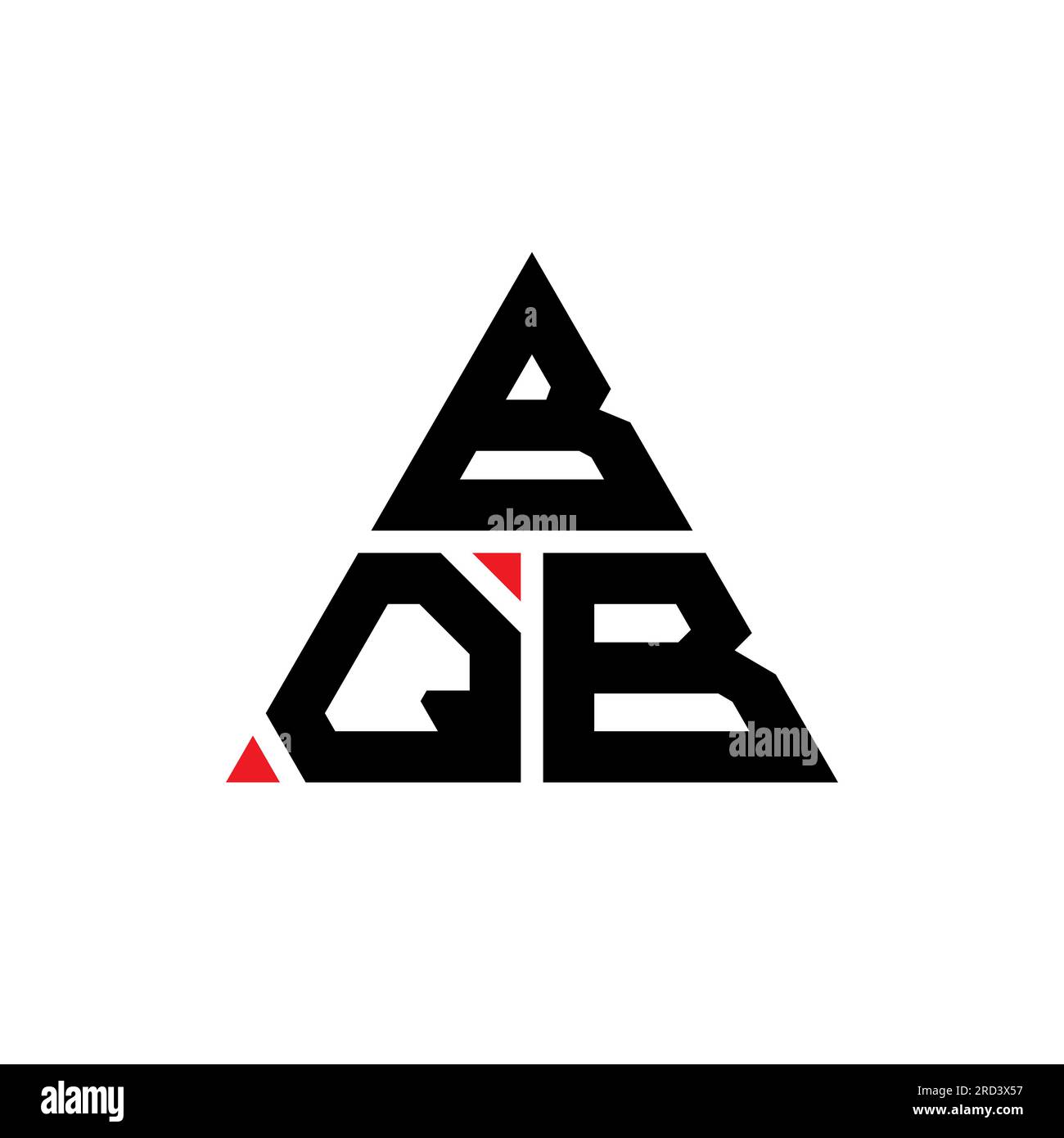 BQB triangle letter logo design with triangle shape. BQB triangle logo design monogram. BQB ...
