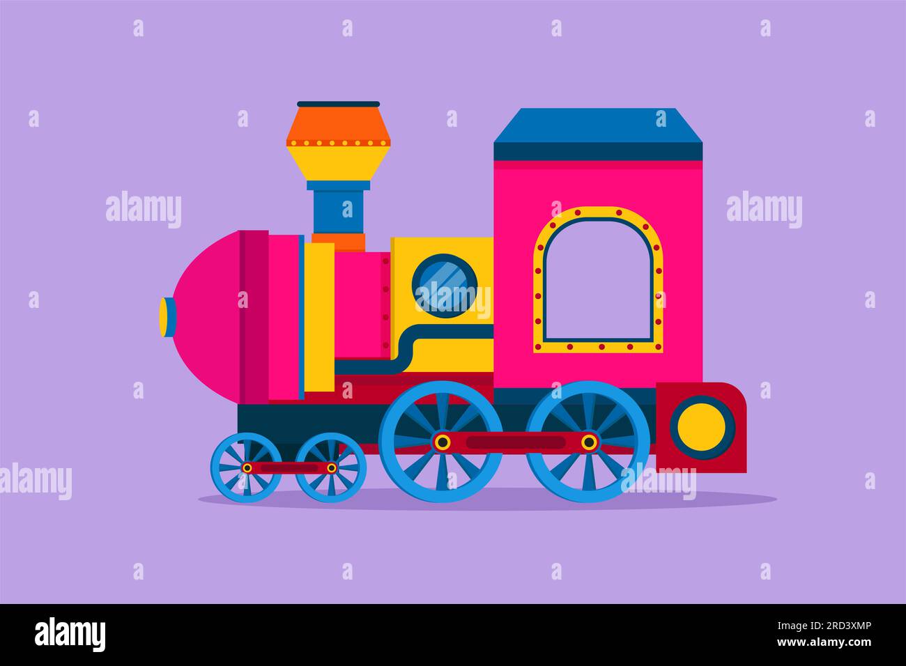 Toy Train Engine Clipart
