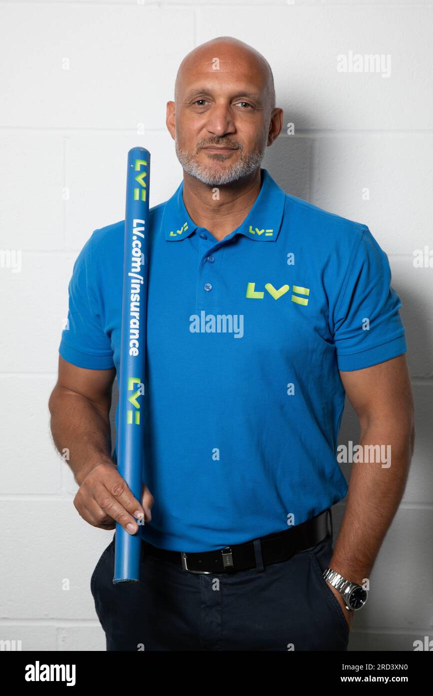 EDITORIAL USE ONLY Former England cricketer Mark Butcher attends a ...