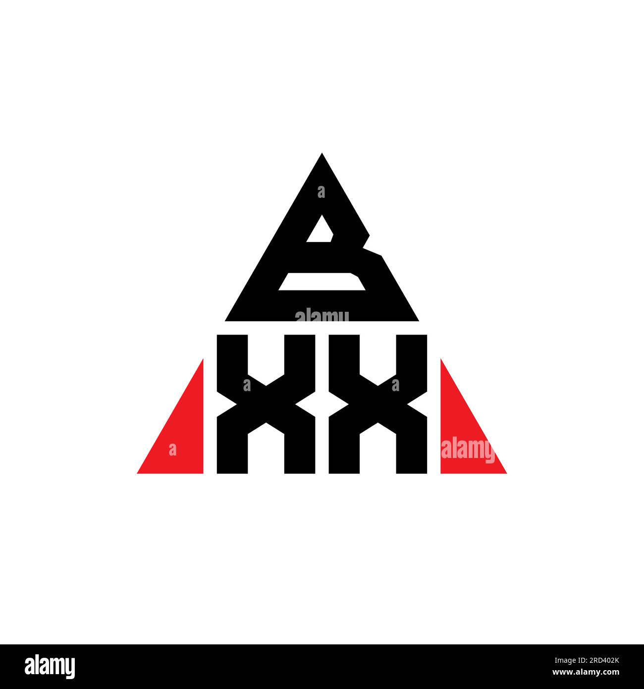 BXX triangle letter logo design with triangle shape. BXX triangle logo ...