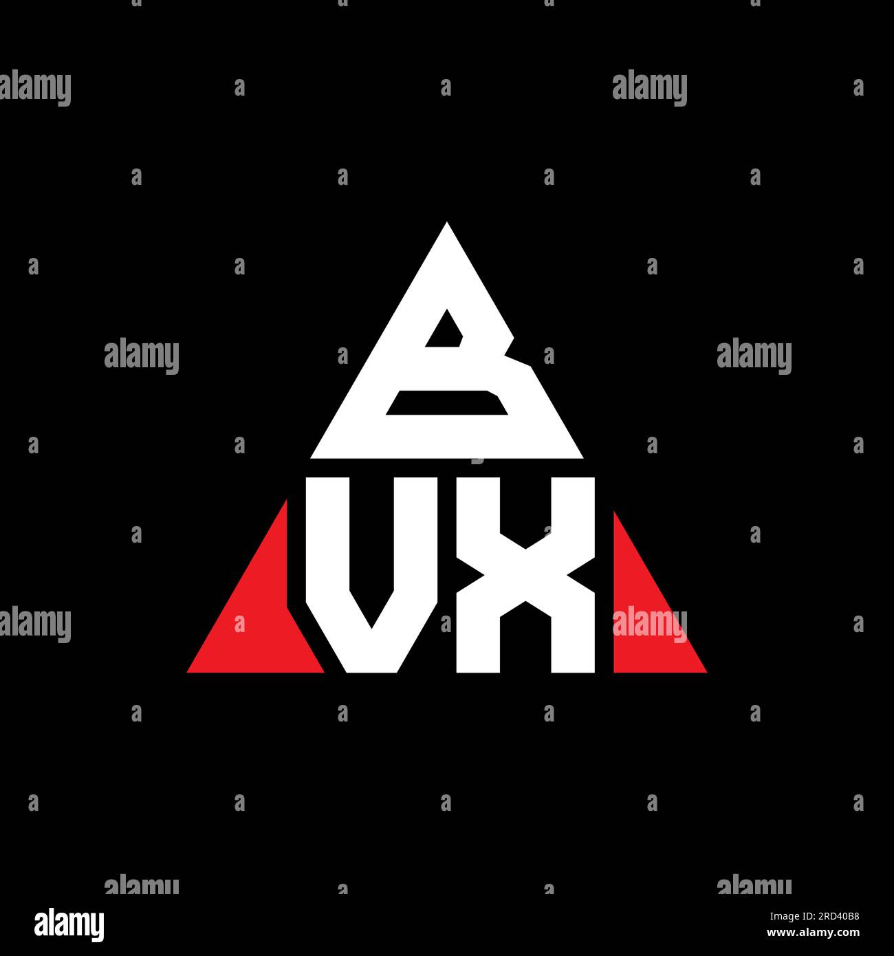 BVX triangle letter logo design with triangle shape. BVX triangle logo ...