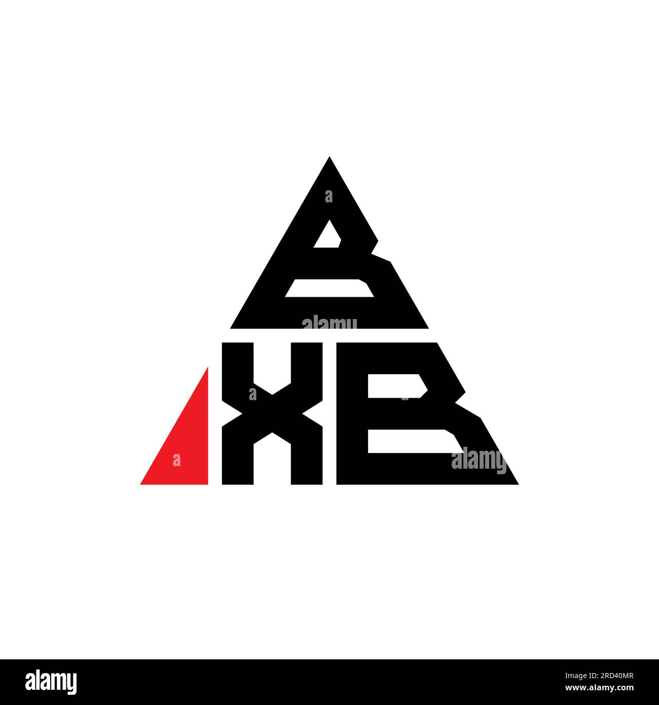 BXB triangle letter logo design with triangle shape. BXB triangle logo ...