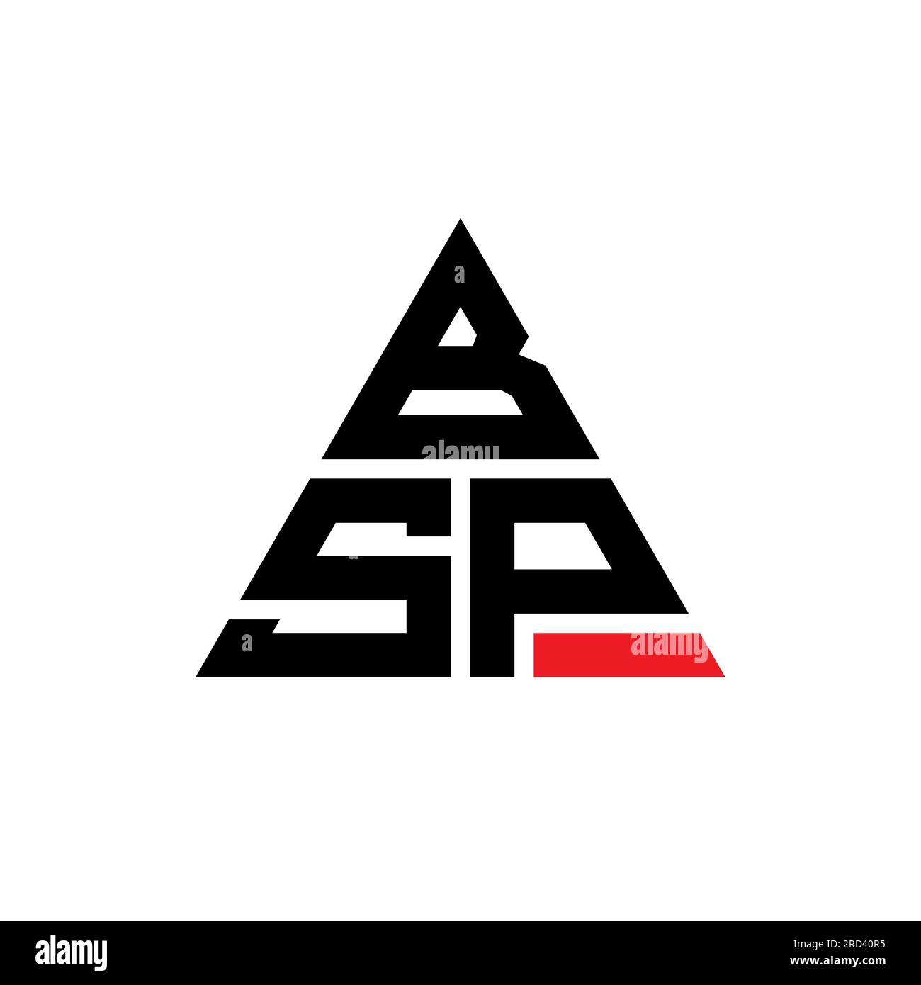BSP triangle letter logo design with triangle shape. BSP triangle logo ...