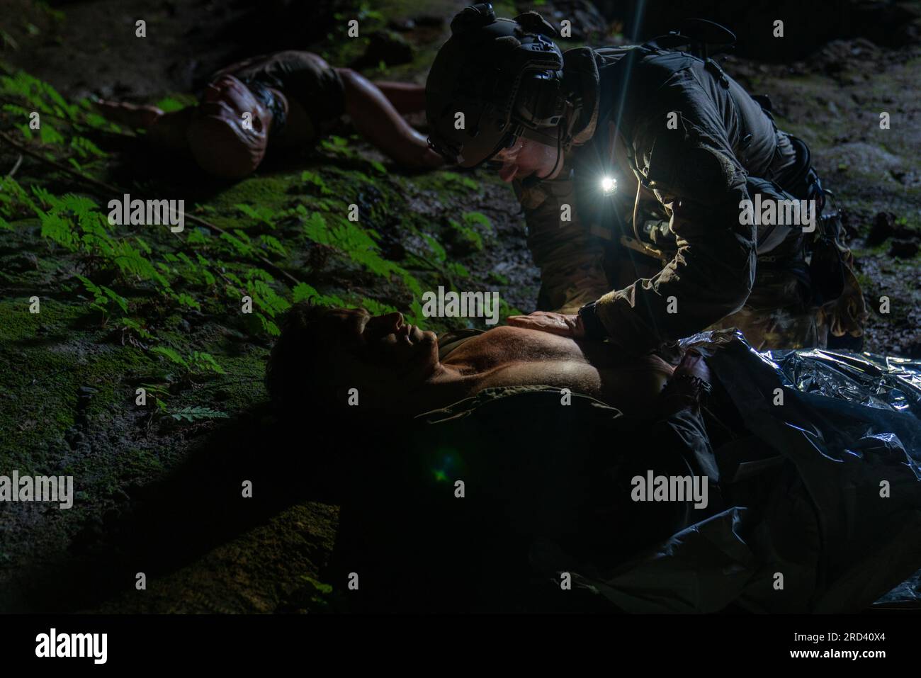 U.S. Air Force Airmen from the 320th Special Tactics Squadron perform ...