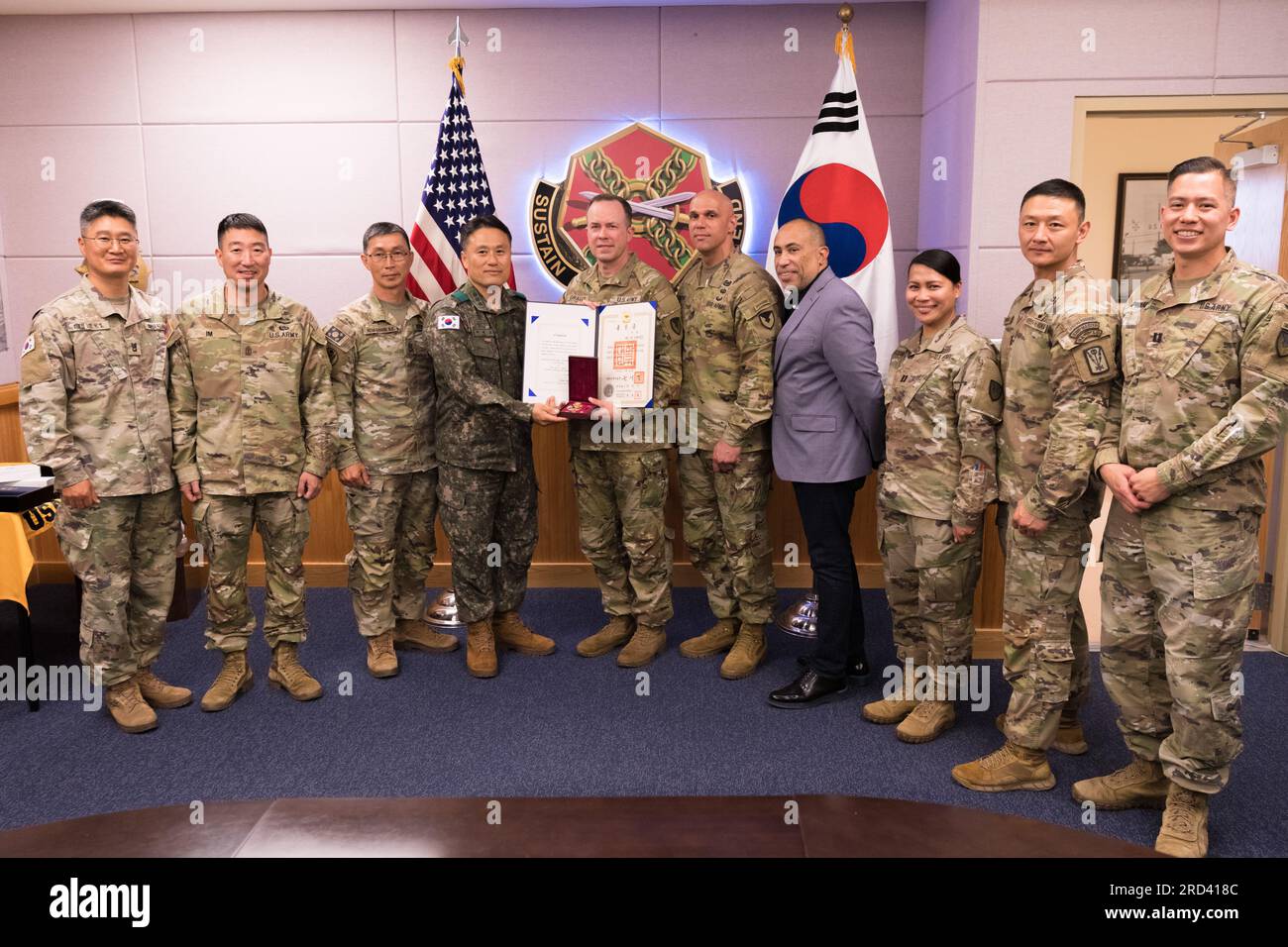 U.S. Army Col. Seth Graves, the U.S. Army Garrison Humphreys commander ...