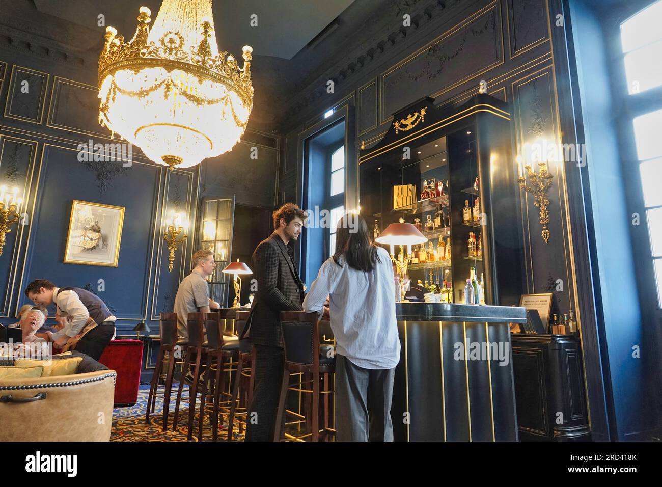 Biarritz, France, July, 2023 Le Salon - the stylish and designer ...