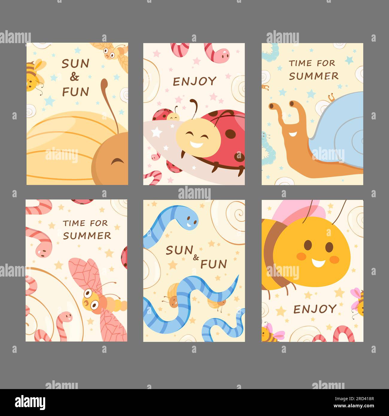Summer flyers set Stock Vector Image & Art - Alamy