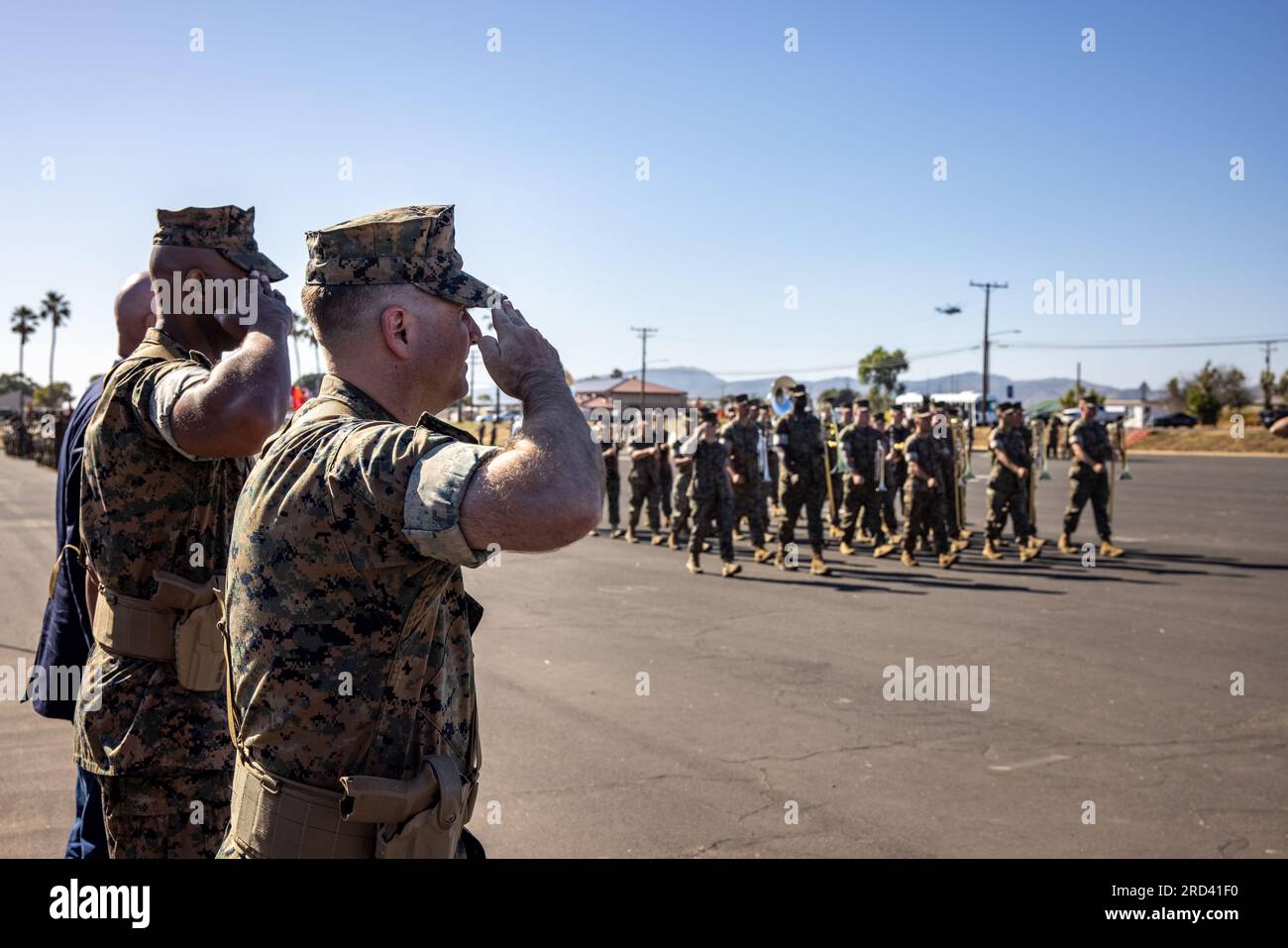 U.S. Marine Corps Col. Christopher McGuire, incomming Comanding Officer ...