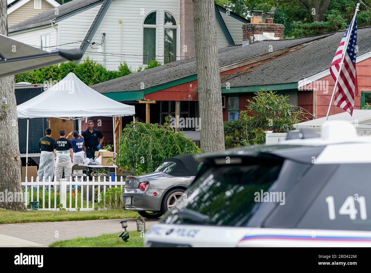 Authorities search the home of suspect Rex Heuermann, Tuesday, July 18 ...