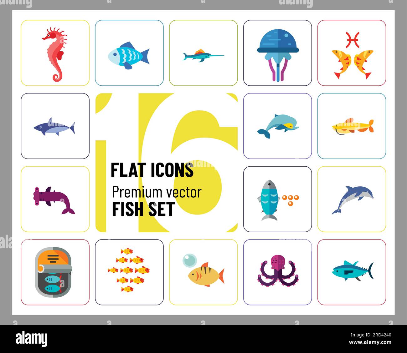 Goldfish eating fish Stock Vector Images - Alamy