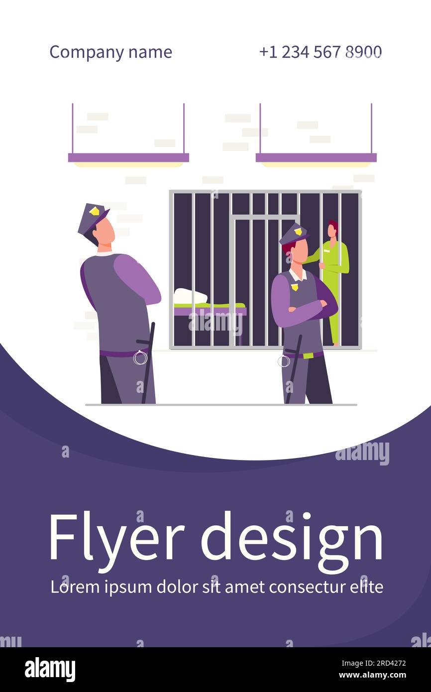 Criminals and guards in state prison Stock Vector Image & Art - Alamy