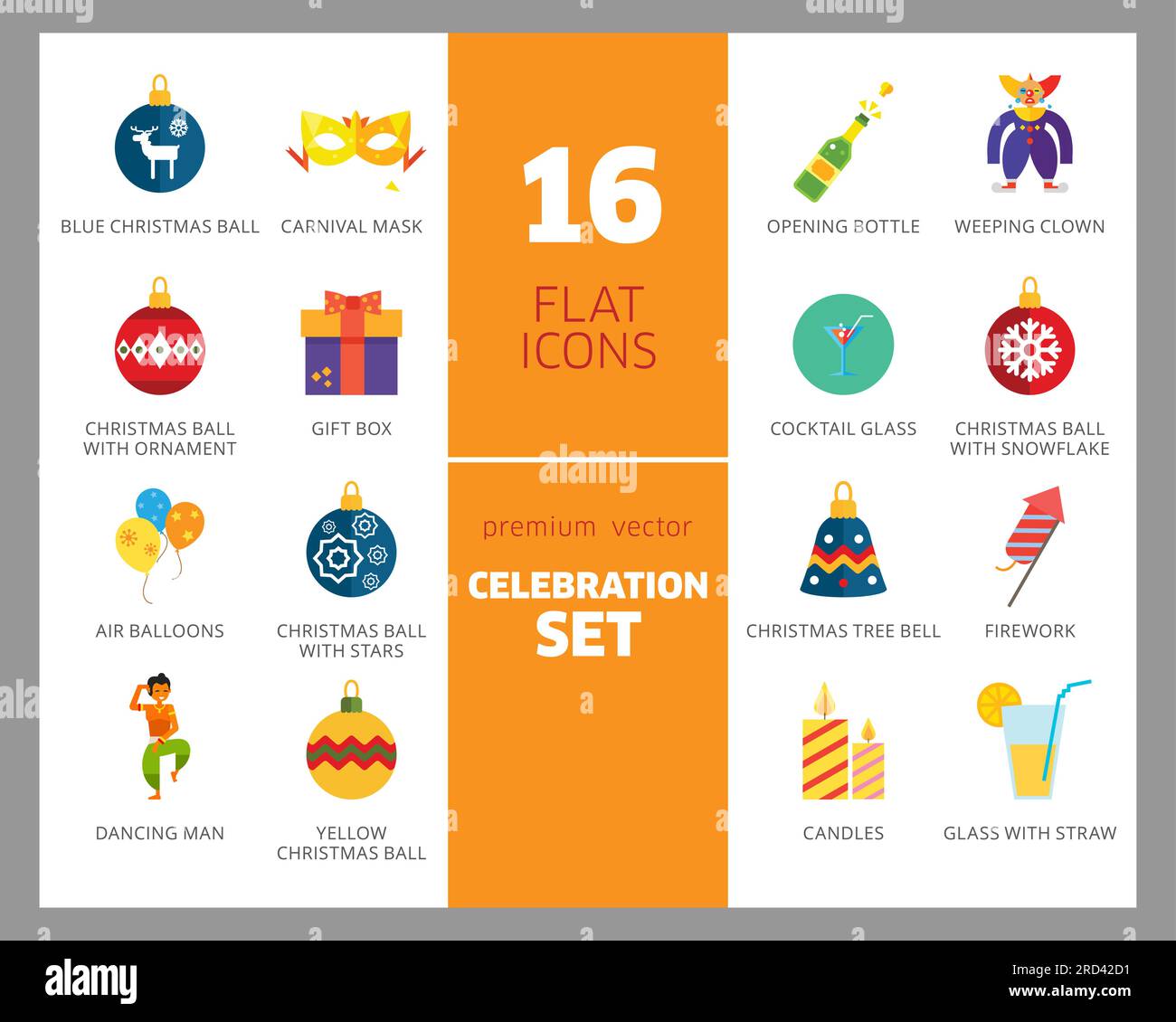 Celebration Icons Set1 Stock Vector Image & Art - Alamy