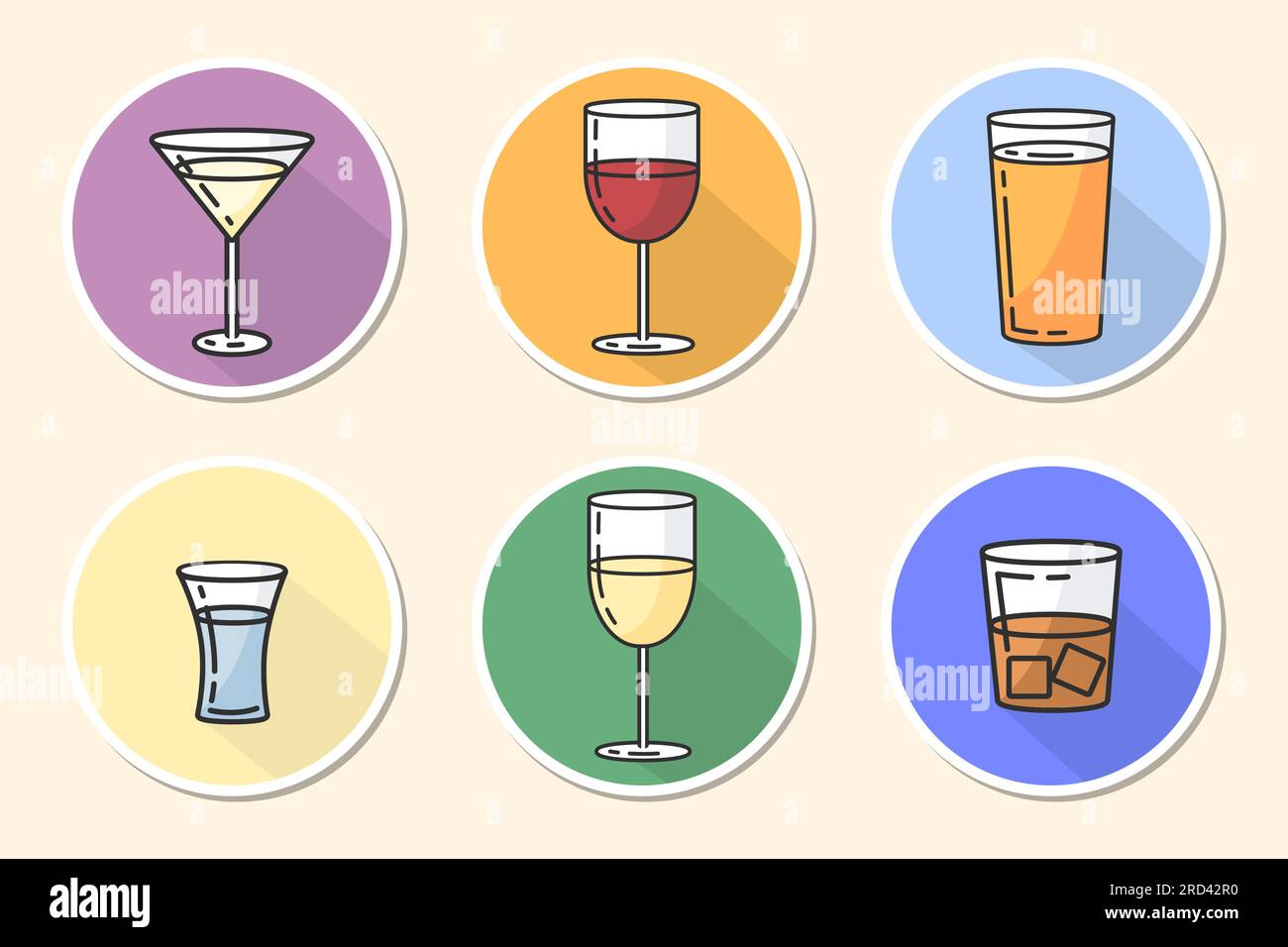 Martini stickers hi-res stock photography and images - Alamy