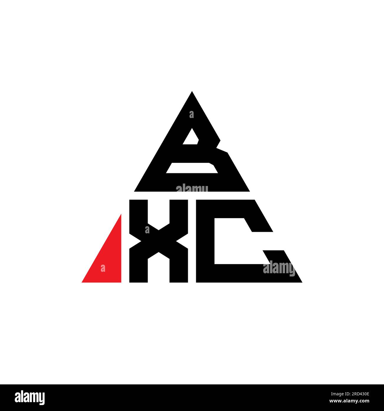 BXC triangle letter logo design with triangle shape. BXC triangle logo ...