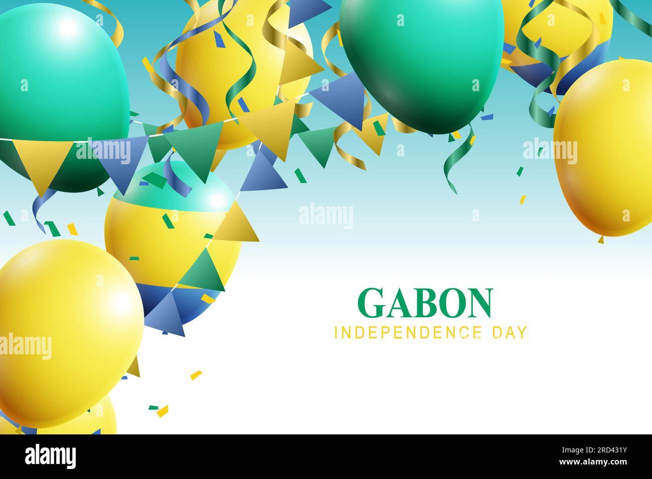 Gabon Independence Day background. Federal Historical International ...