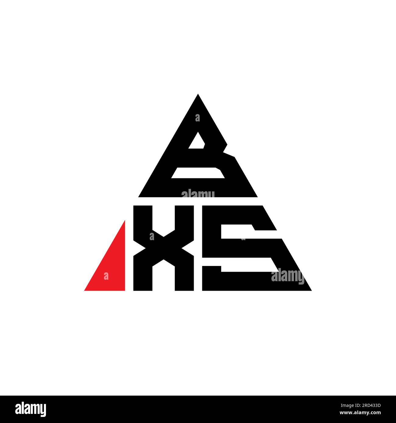 BXS triangle letter logo design with triangle shape. BXS triangle logo ...